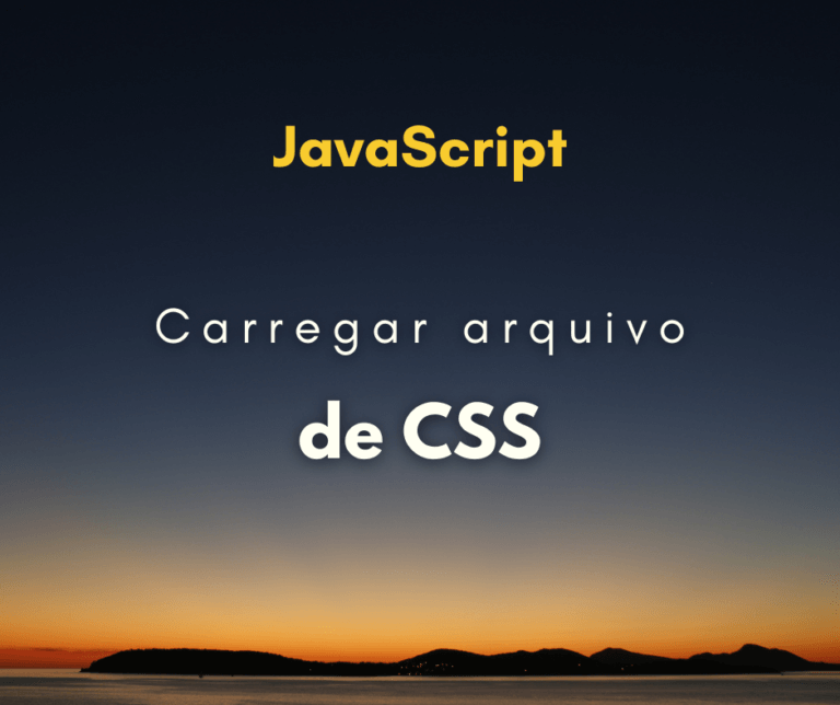 Como Carregar Arquivo De Css Com Javascript Hora De Codar
