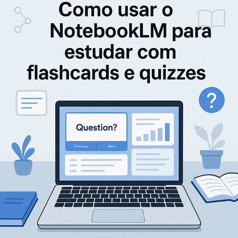 NotebookLM: estudar com flashcards e quizzes